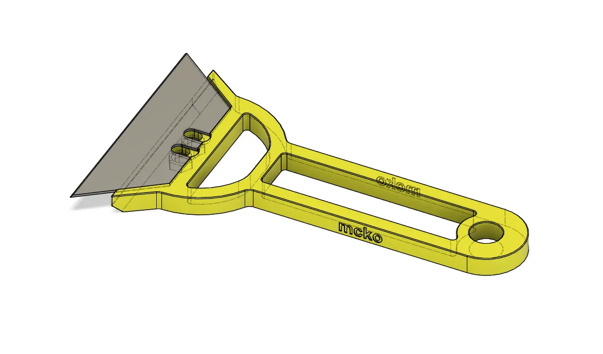 Scraper knife stanley razor by mcko | Download free STL model ...
