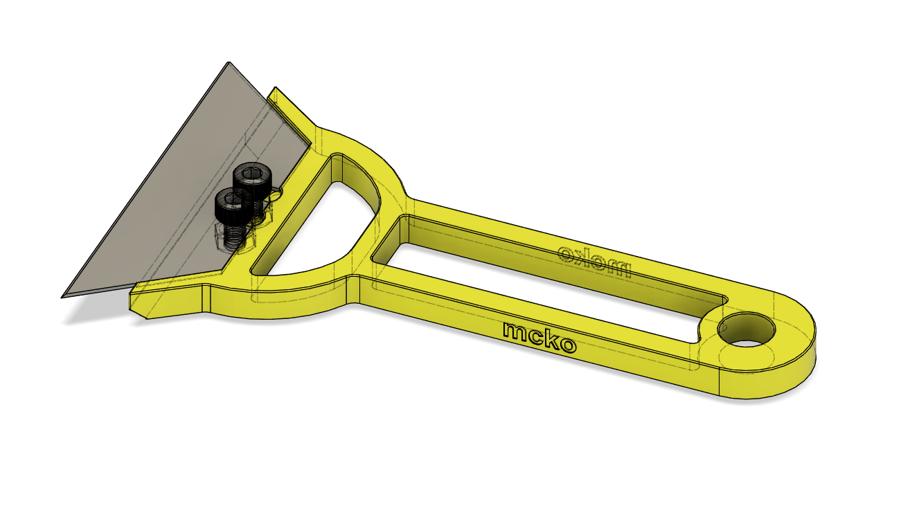 Scraper knife stanley razor by mcko | Download free STL model ...