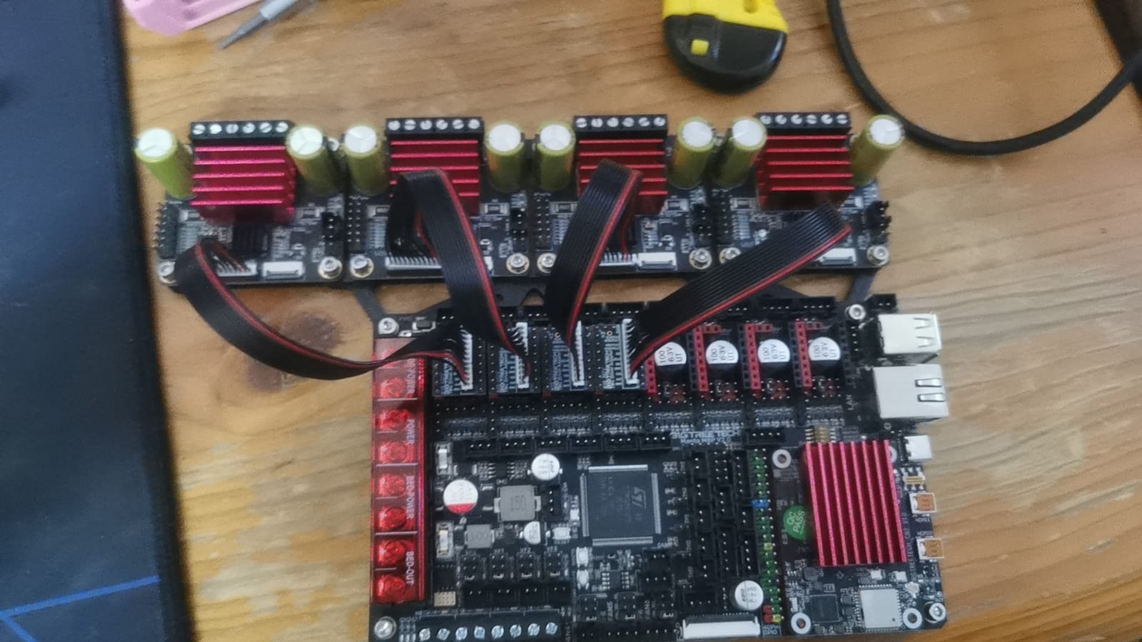 BTT TMC5160T Pro AWD + MCU Board mounting bracket for Octopus and Manta ...