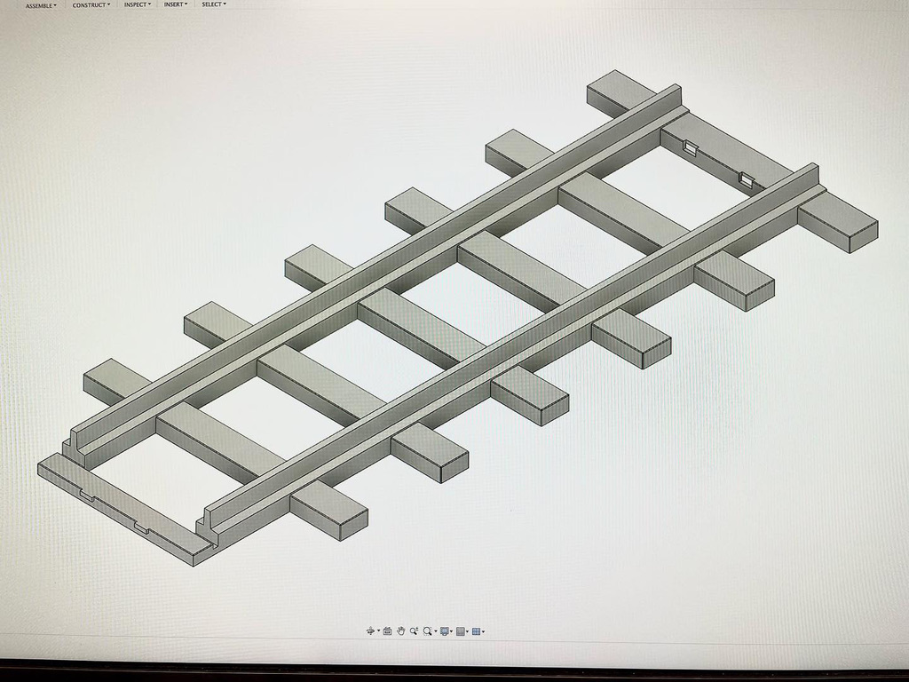 Straight Train Track "G" Gauge by Beezlee | Download free STL model ...