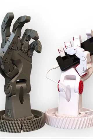 Poseable Robot Hand (Right Hand) (PLA) by Make-A-Print | Download free ...