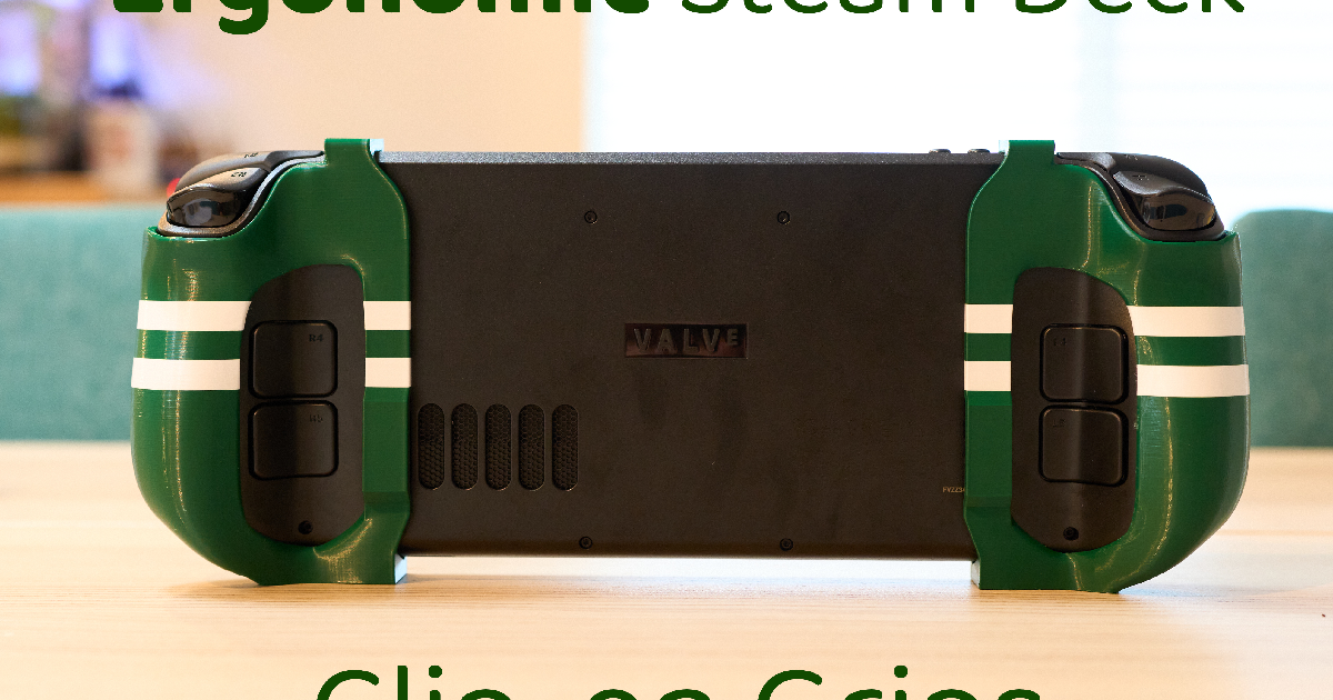 Ergonomic Steam Deck Grips by pearigee | Download free STL model ...