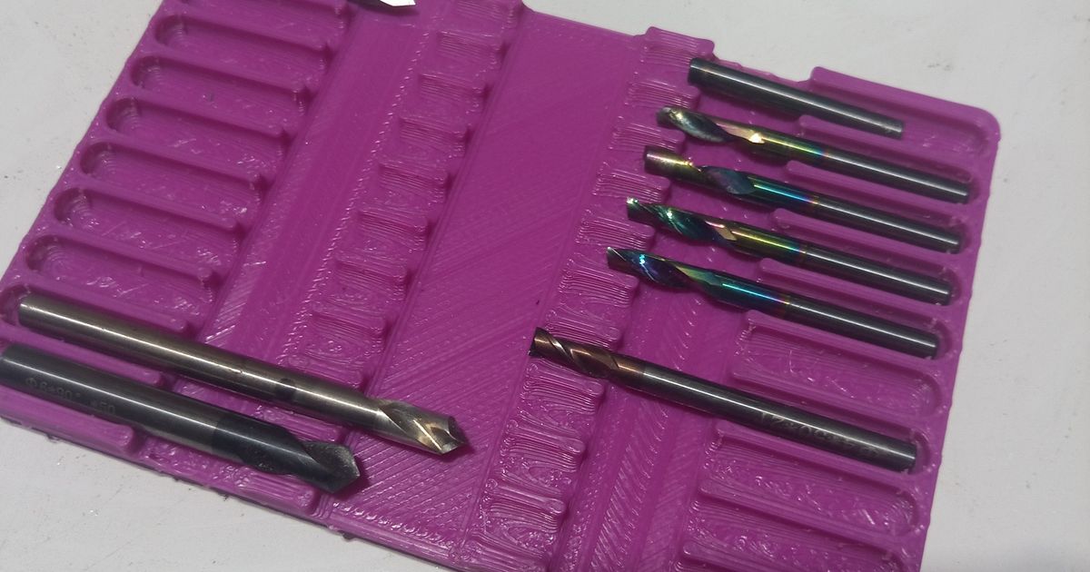 Gridfinity endmill tray (20 slots, 2x3) by Toby N. | Download free STL model | Printables.com