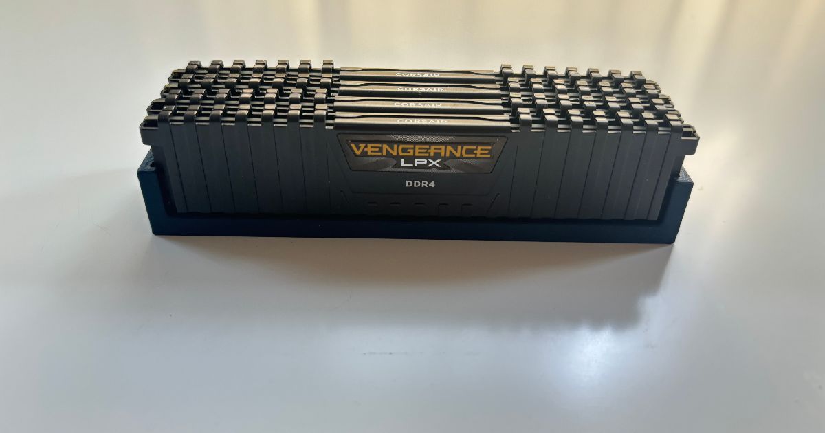 Desktop RAM Stick Holder by lillsebbas | Download free STL model ...