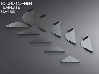 Router templates corner round by Megamanhimself | Download free STL ...