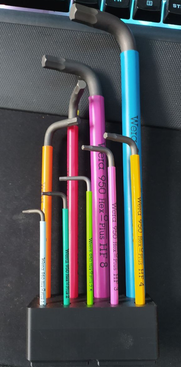 WERA allen key holder gridfinity by Einfach Felix | Download free STL model | Printables.com