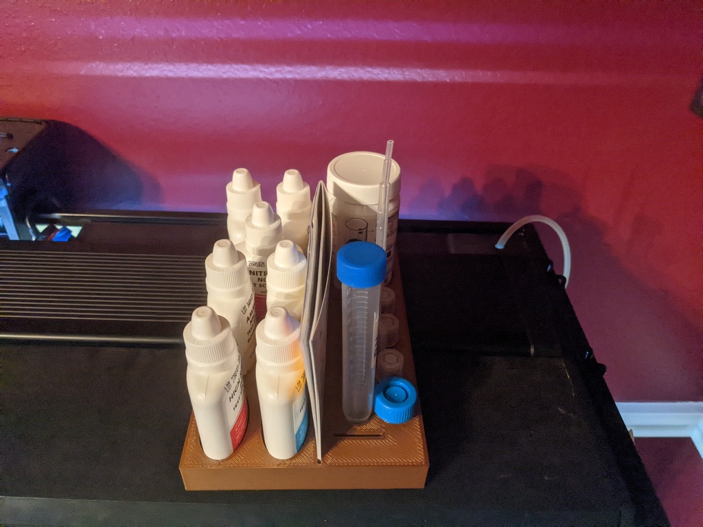 Aquarium water test kit holder / rack by WillDeed | Download free STL ...