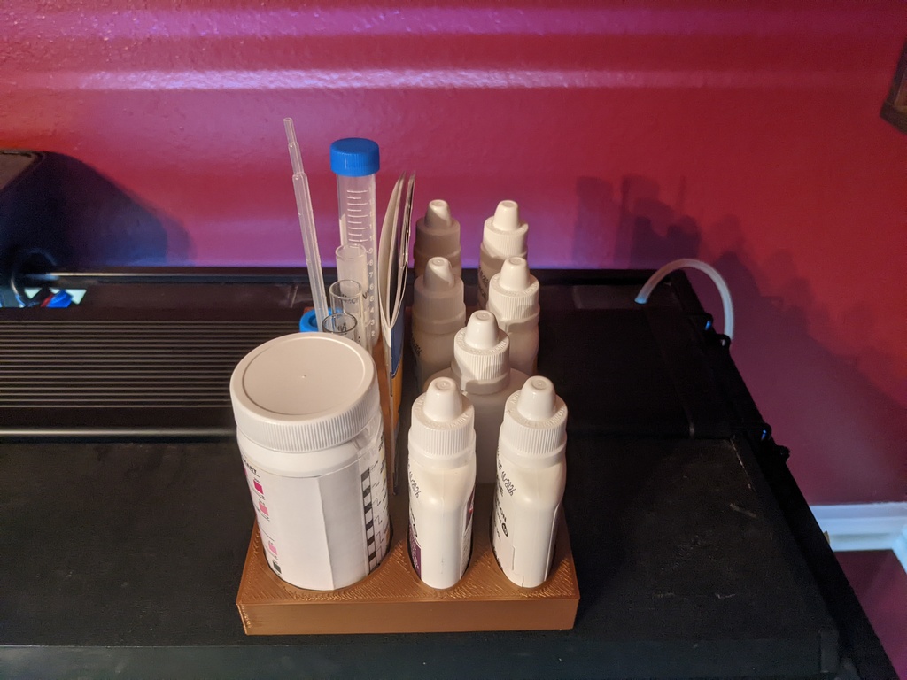 Aquarium water test kit holder / rack by WillDeed | Download free STL ...