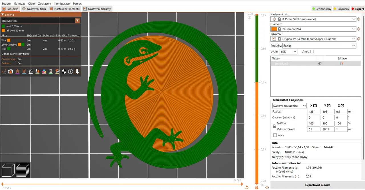 Bookmark: Lizard (two colours) by Nina Máčová | Download free STL model | Printables.com