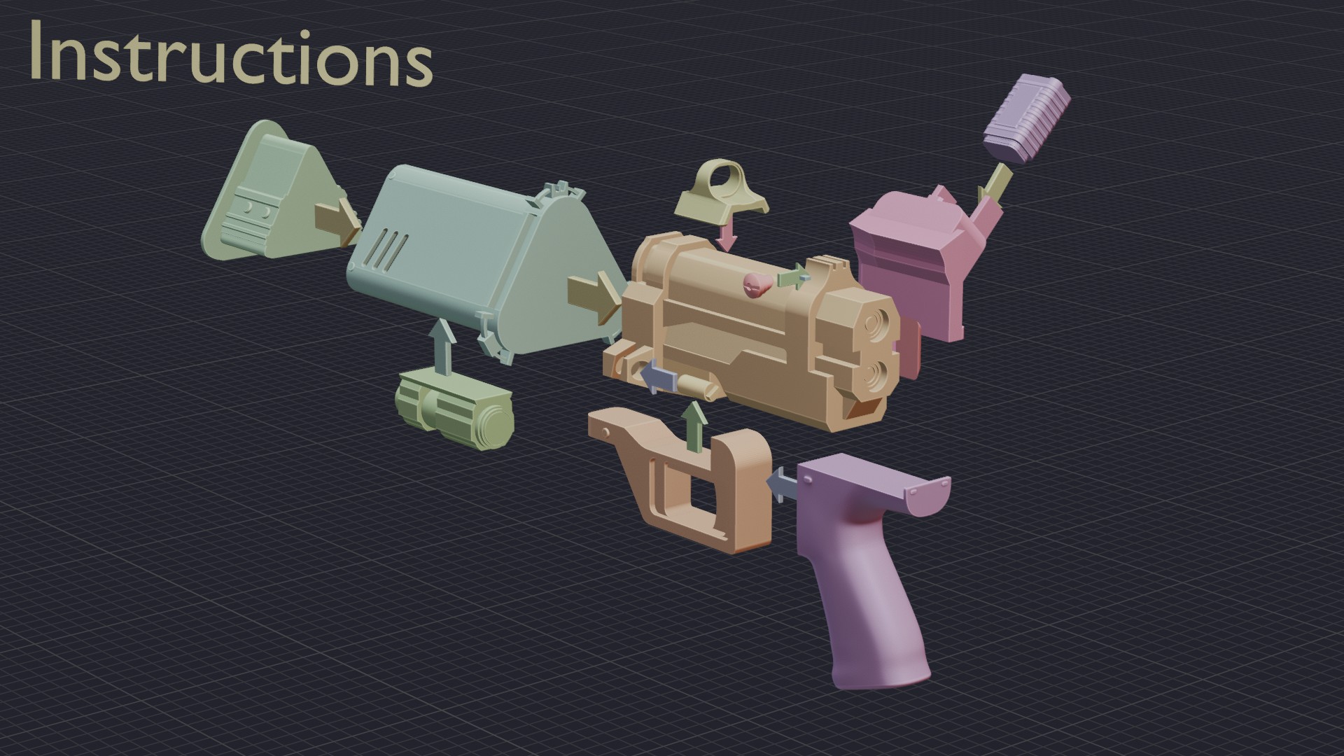 LAS-7 Dagger (Helldivers 2) | Cosplay Prop by Leonardo Fries | Download ...