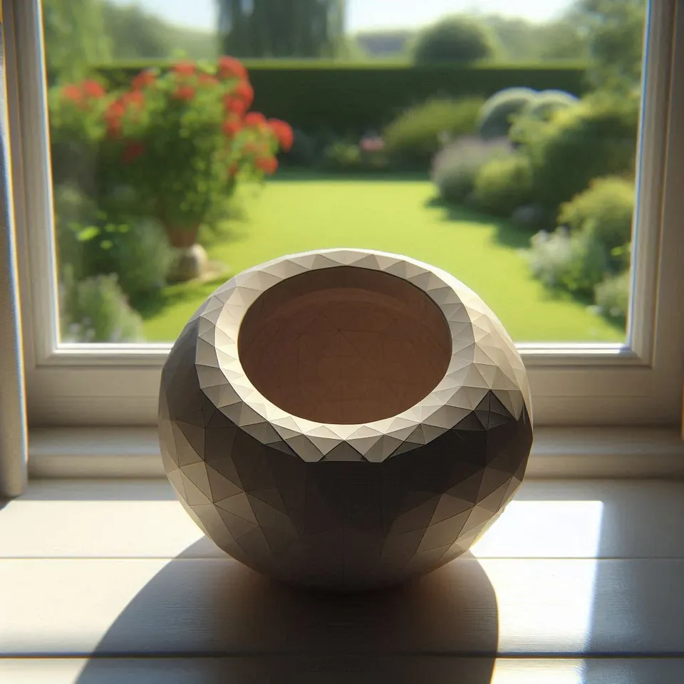 Low Poly Design Planter, Flowerpot by Deltaprints | Download free STL ...