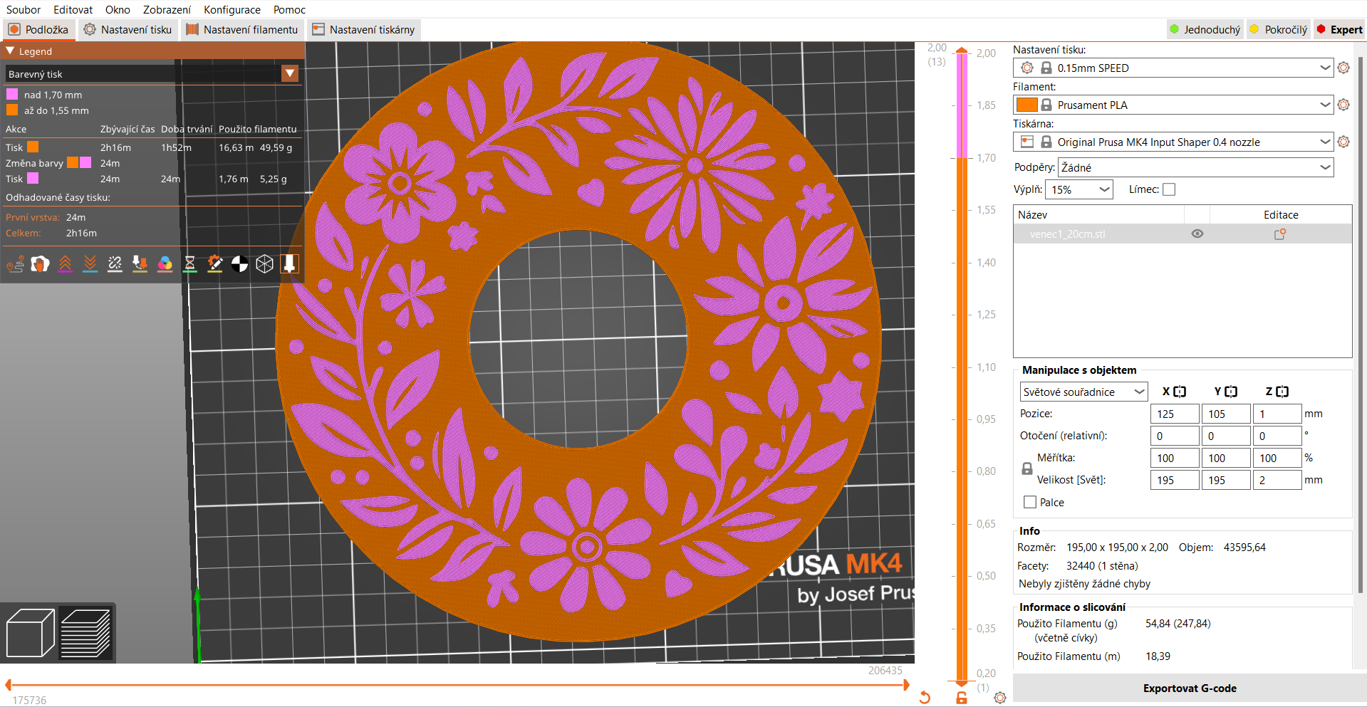 Three variants of flower wreath by Nina Máčová | Download free STL ...