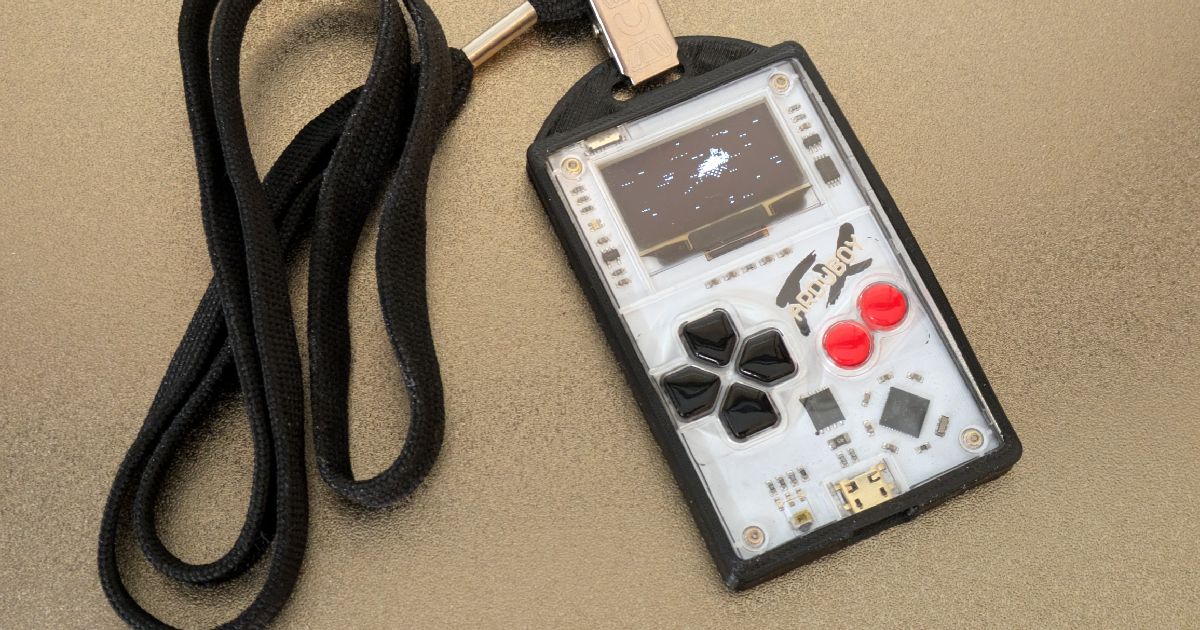 Arduboy TPU Badge Case by Physics Dude | Download free STL model ...