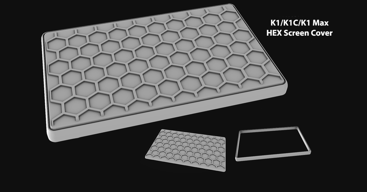 K1 Series HEX Screen protection cover by Diablo | Download free STL ...