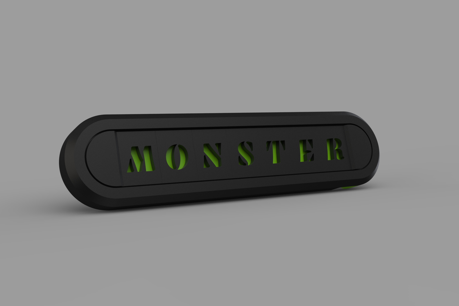 Changeable Name Badge by Monster Made | Download free STL model ...