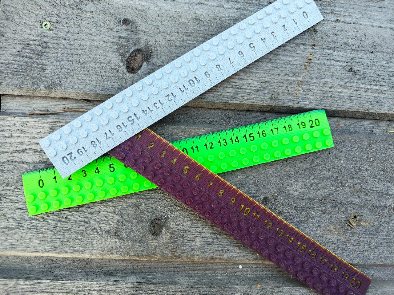 Lego brick ruler 20 cm by Ande | Download free STL model | Printables.com