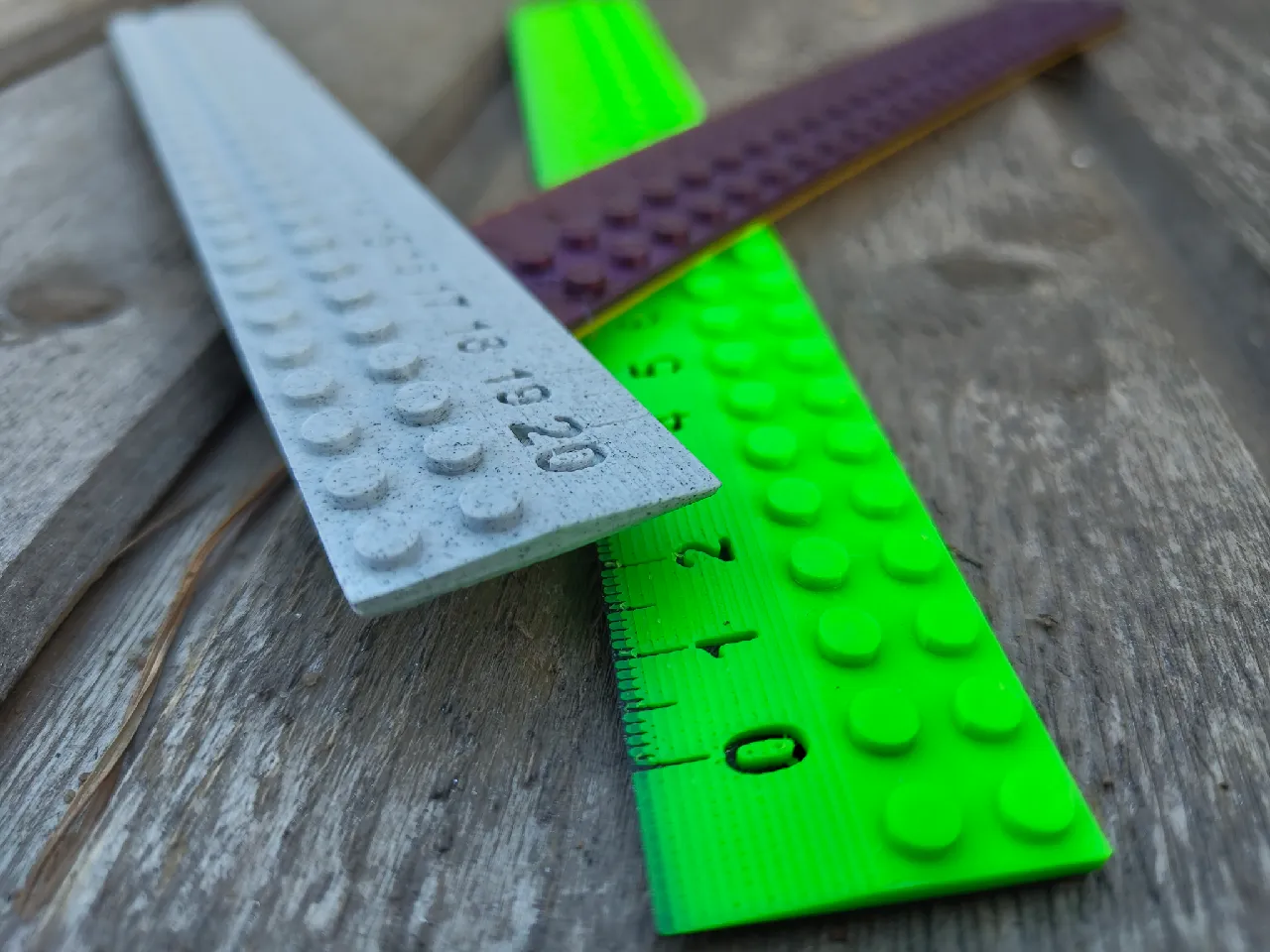 Lego brick ruler 20 cm by Ande | Download free STL model | Printables.com