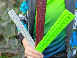 Lego brick ruler 20 cm by Ande | Download free STL model | Printables.com