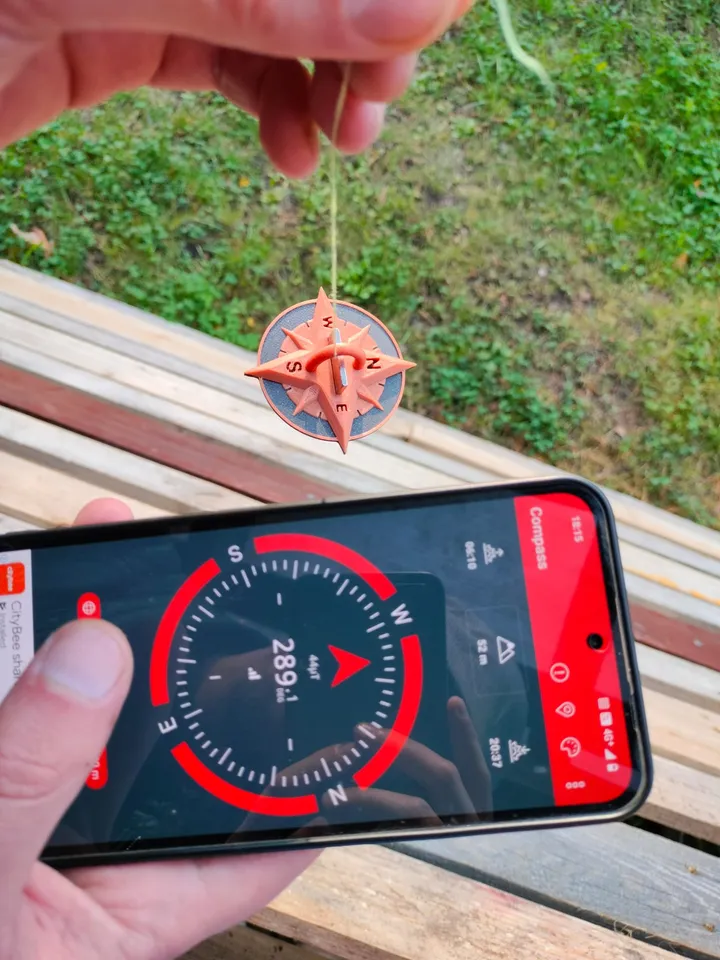 Magnetic compass by Ande | Download free STL model | Printables.com