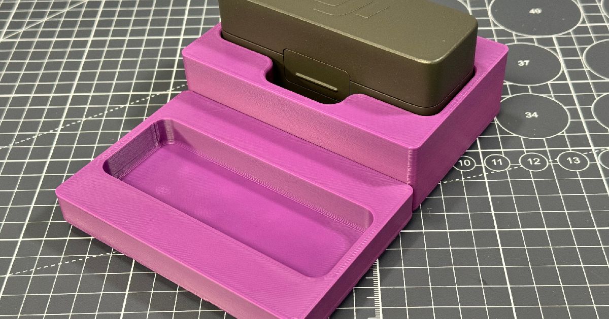 Gridfinity for DJI Mic 2 charging case by ShakataGaNai | Download free ...