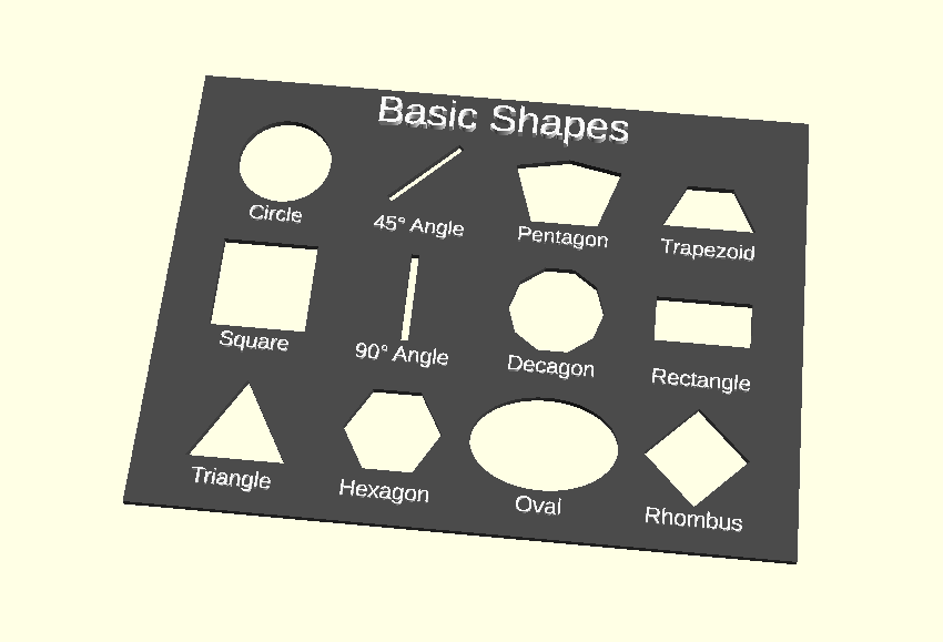 Parametric Geometry Template by Hago Mis Muebles | Download free STL ...