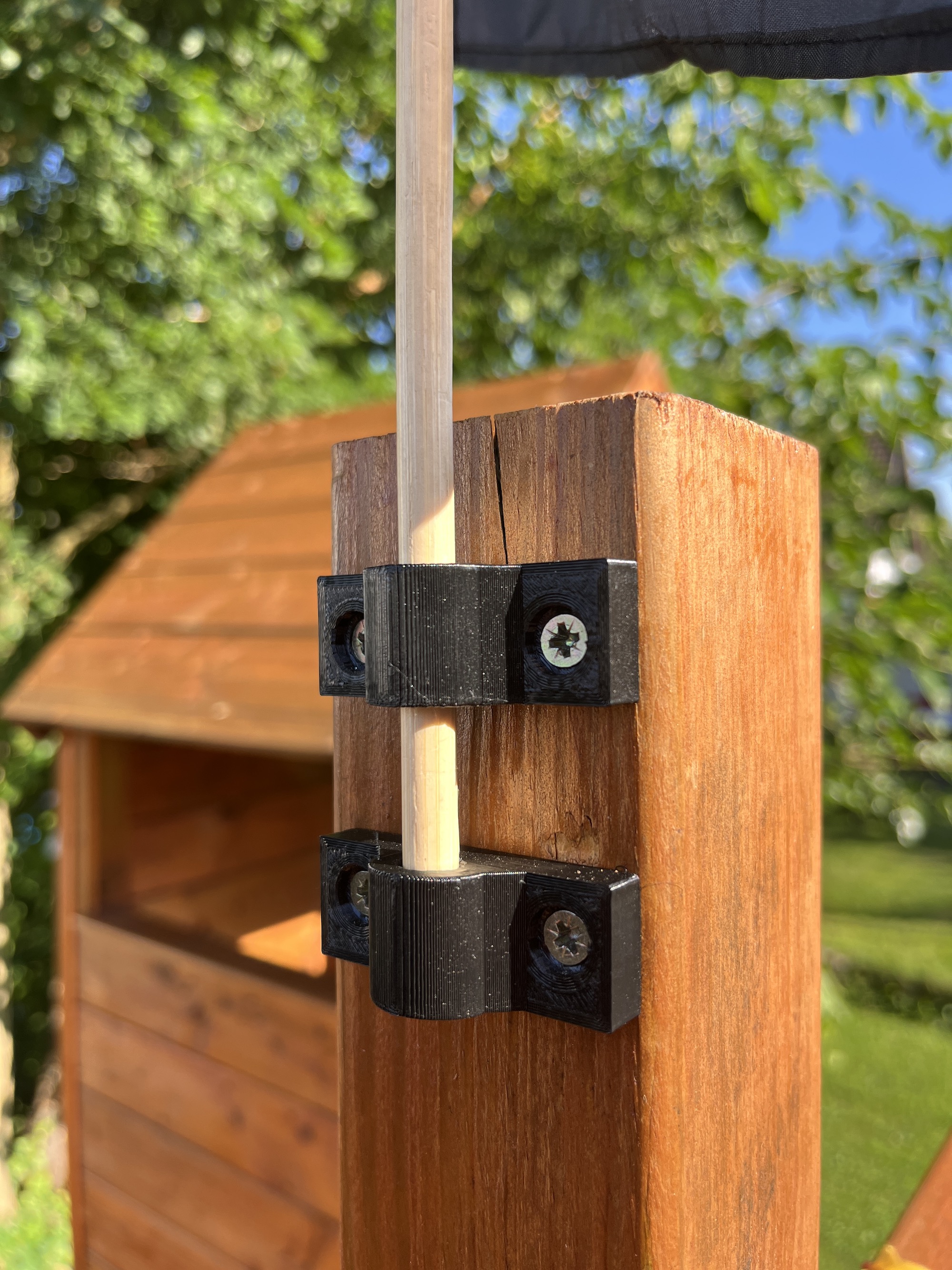 Bracket / Fastening / Holder for 8mm rod e.g. Kids Flag Mast on ...