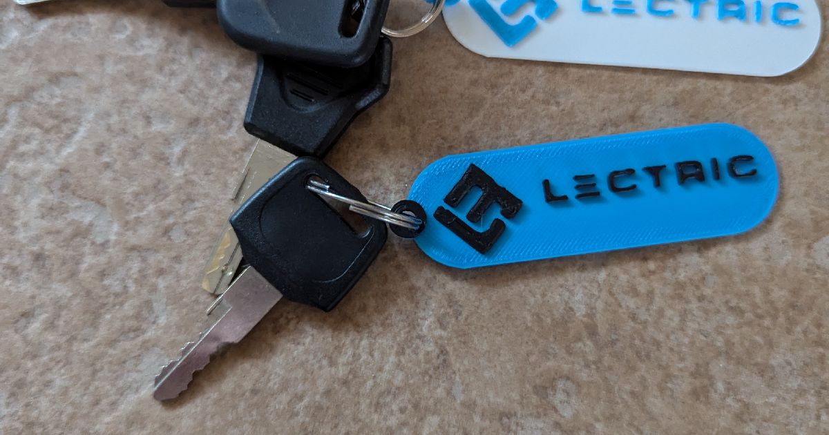 A key Chain Tag for Lectric E-Bikes by Nuvz | Download free STL model ...