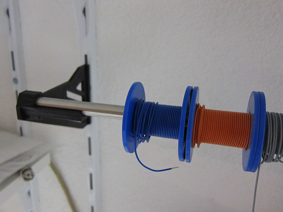 Wall shelf (cable) spool holder (for Element System CLASSIC shelves) by ...