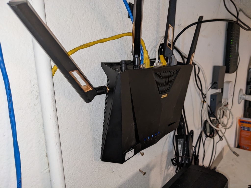 Asus AX88U Router Wall Mount by Mstocker | Download free STL model ...