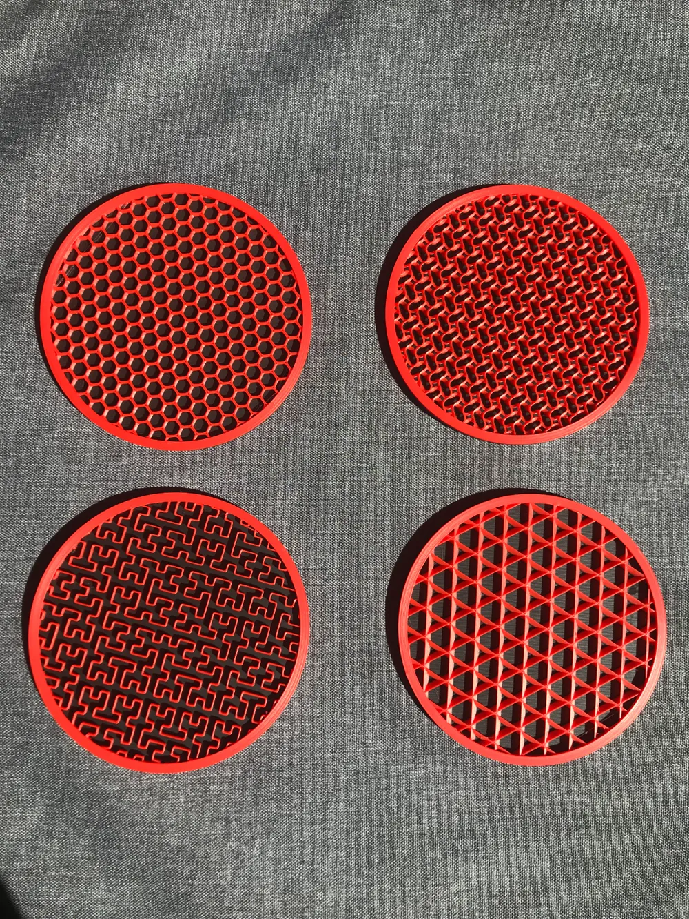 Infill Coasters por n8zrebiec | Descargar modelo STL gratuito ...