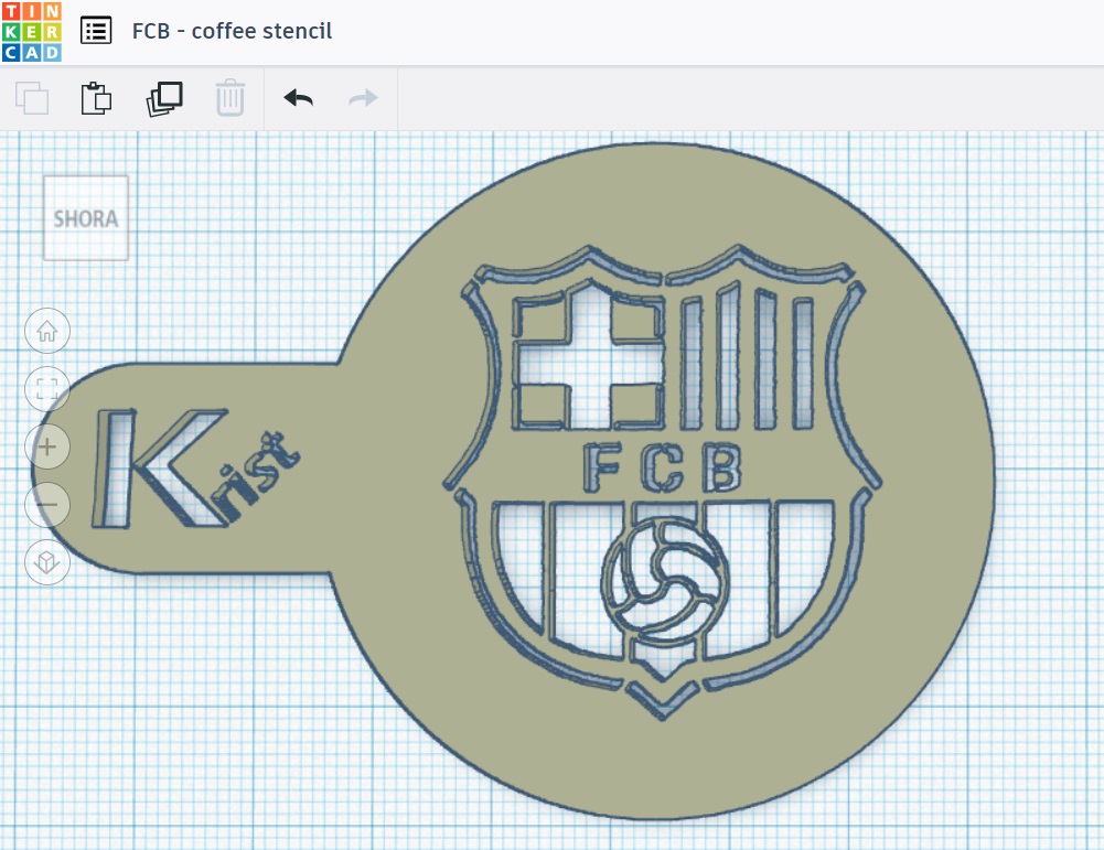 FCB - coffee stencil by Mgr. Pavel Krist | Download free STL model ...
