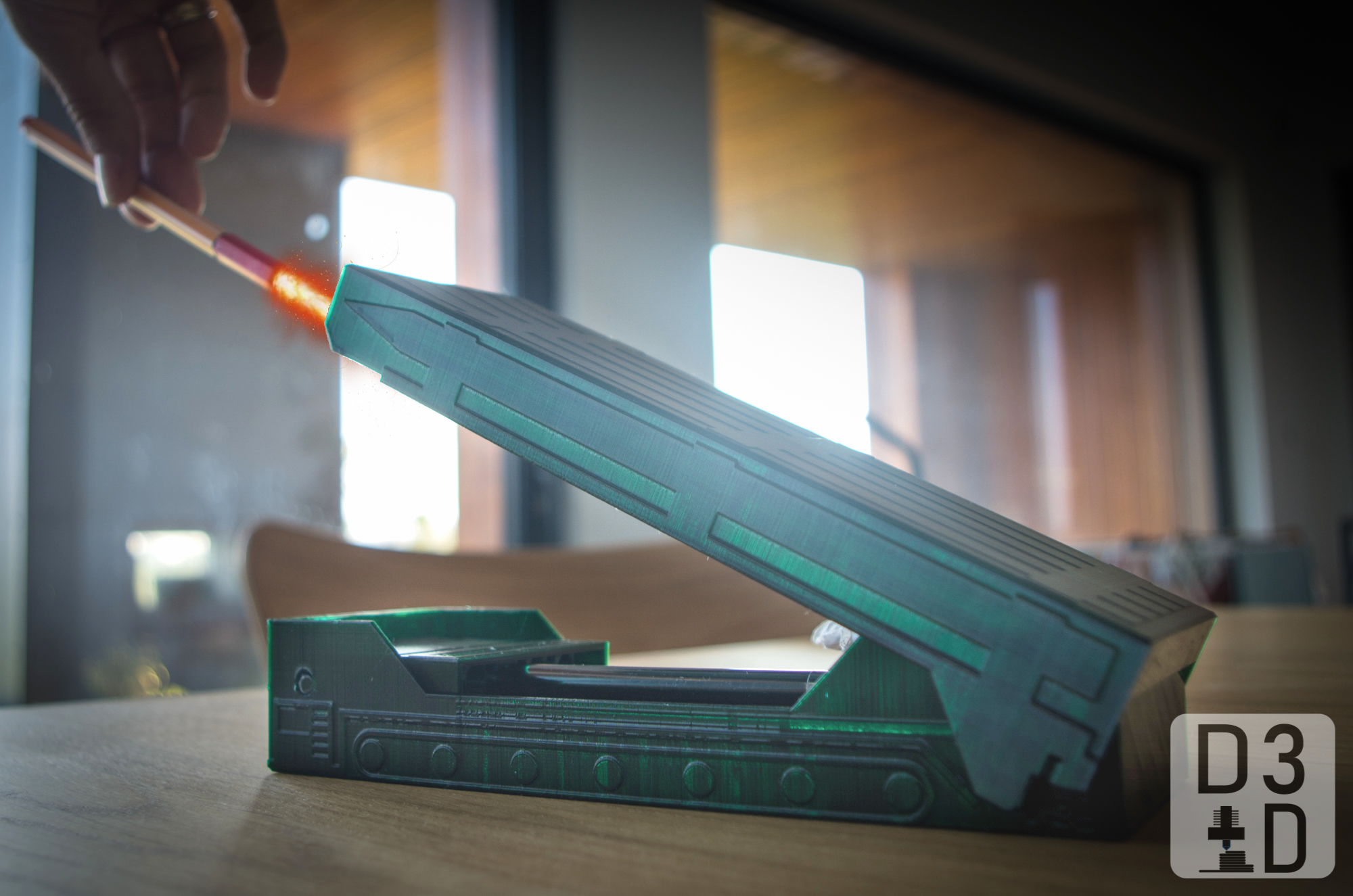 Military-style pencil case with ruler and protractor by Dorma 3D ...