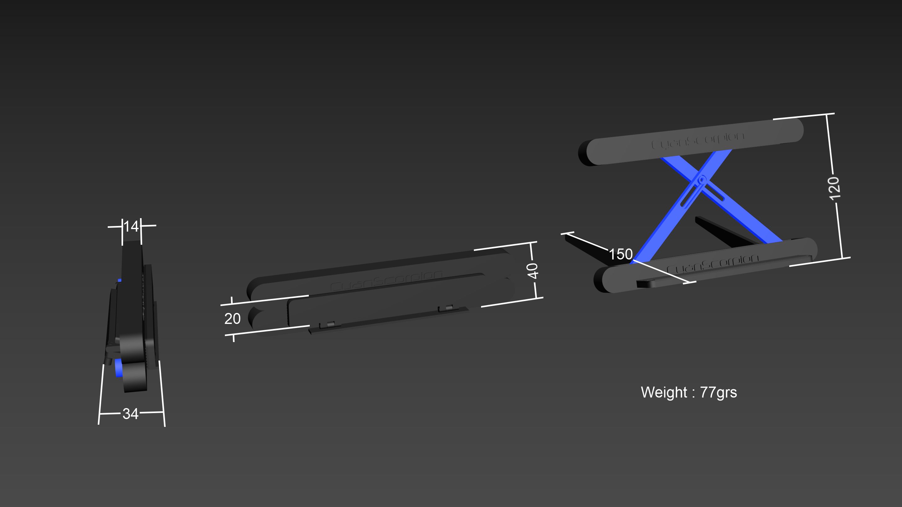 Foldable book stand by Meisech | Download free STL model | Printables.com