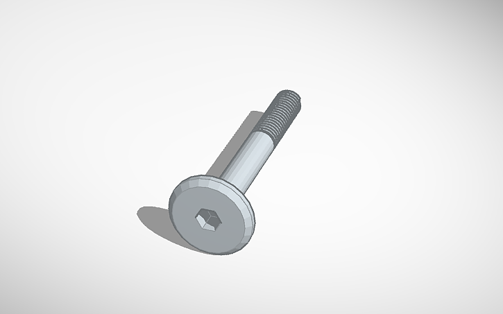flat head bolt screw by stefwxters | Download free STL model ...
