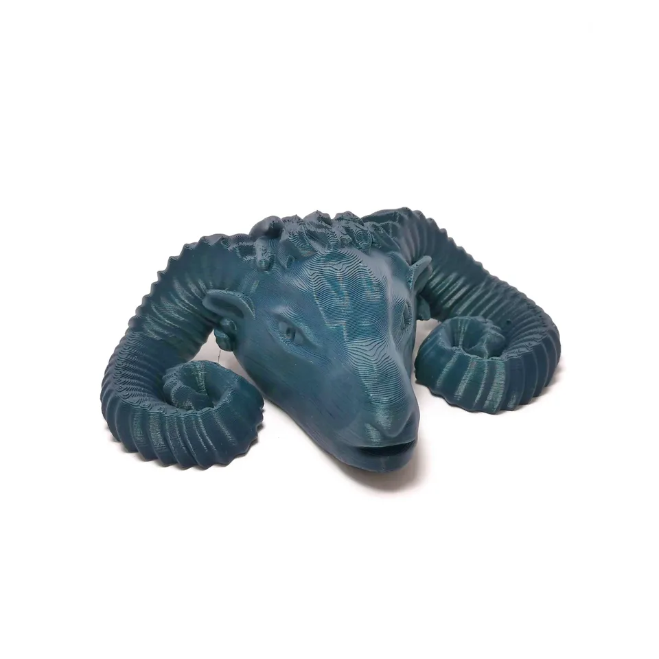 Sculpted Ram Head by ncsandor | Download free STL model | Printables.com