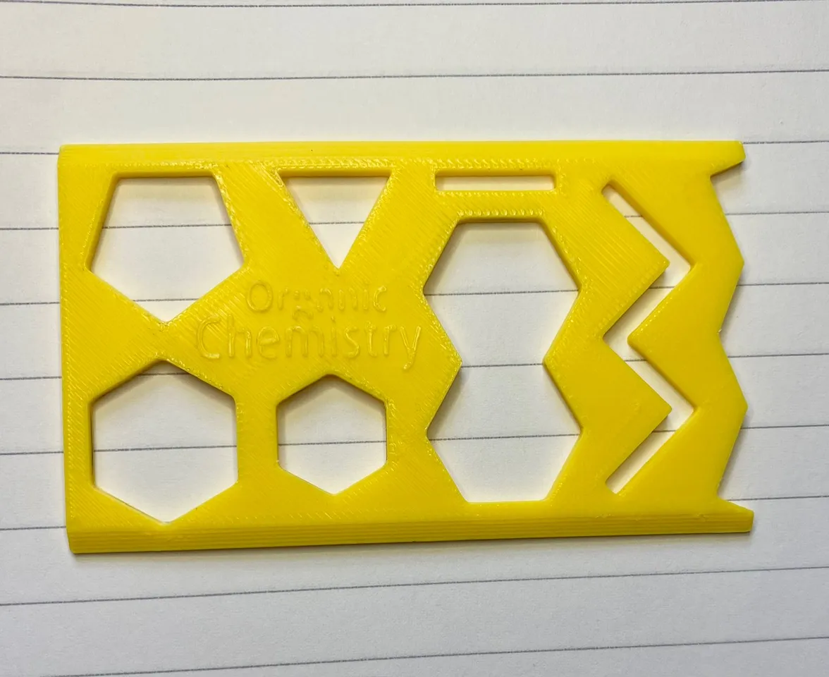 Organic Chemistry Ruler/Pattern by Limo | Download free STL model ...