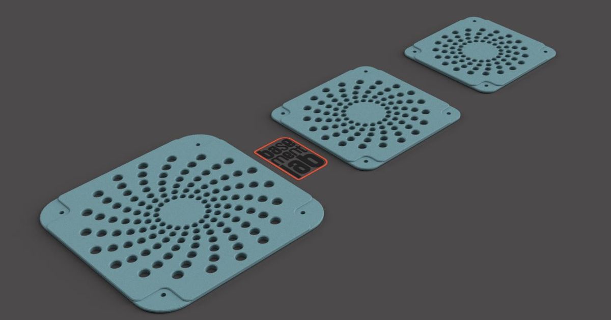 Cooling Fan Cover Fractal Design for PC case/Rack/3d Printers by ...