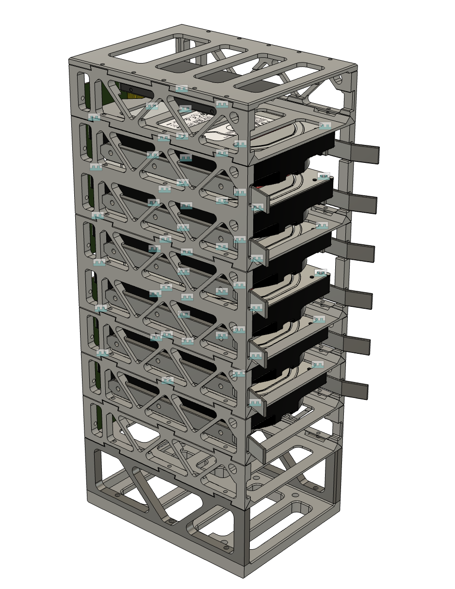 Modular Stackable HDD Cage with Hot-Swap Backplane by Akhil V ...