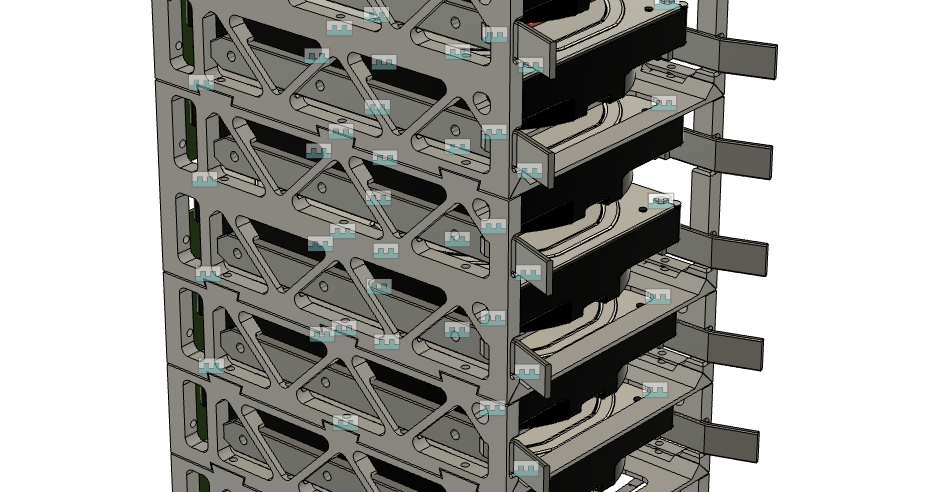Modular Stackable HDD Cage with Hot-Swap Backplane by Akhil V ...
