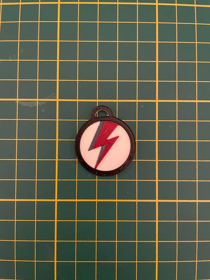 David Bowie Bolt Keychain by Lautrec_996 | Download free STL model ...