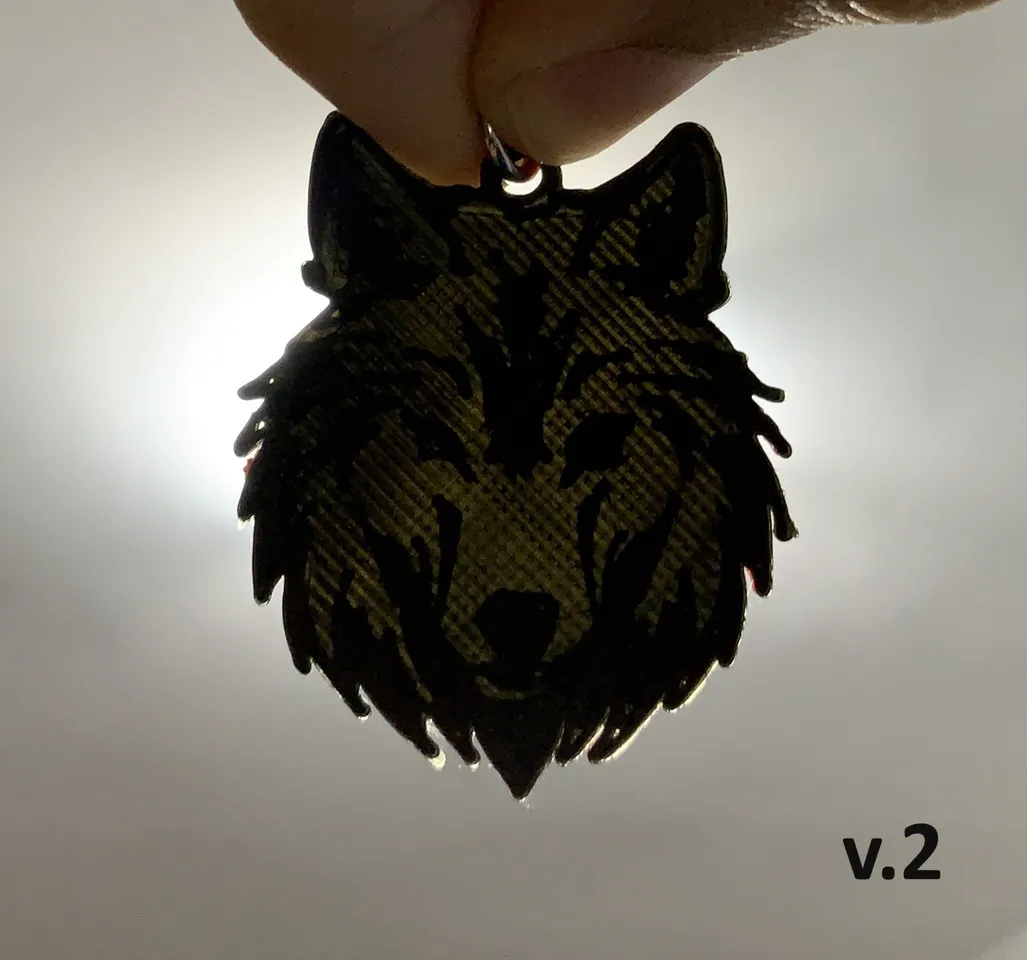Wolf Keychain by AYALA_3D | Download free STL model | Printables.com