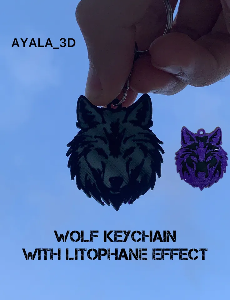 Wolf Keychain by AYALA_3D | Download free STL model | Printables.com