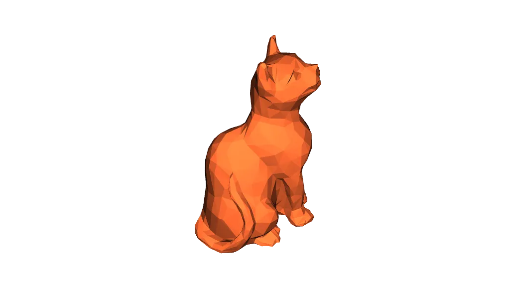 Low Poly Cat Sitting by Roman Parrott | Download free STL model ...