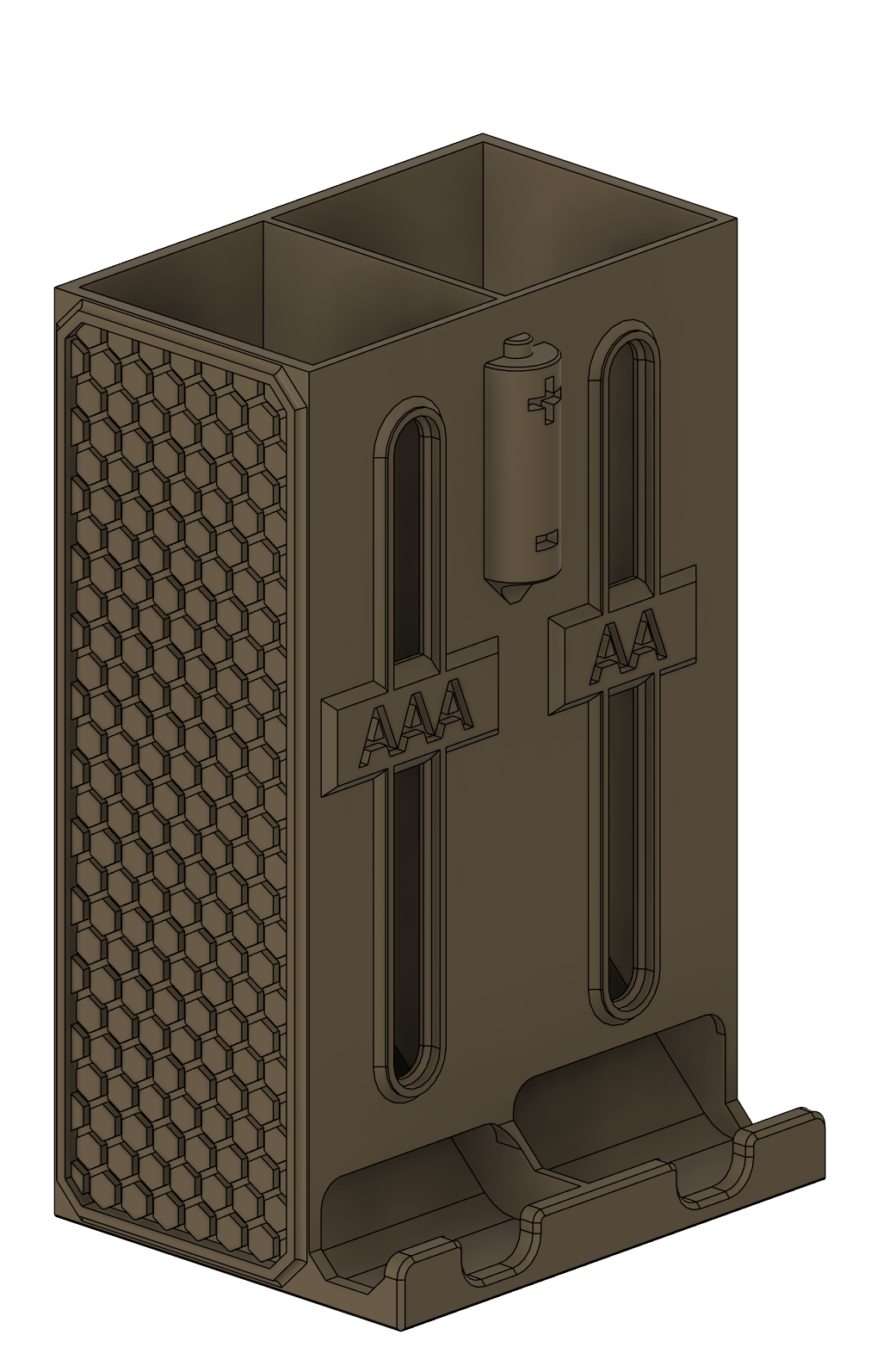 Battery dispenser, wall mounted AA & AAA by Anton | Download free STL ...