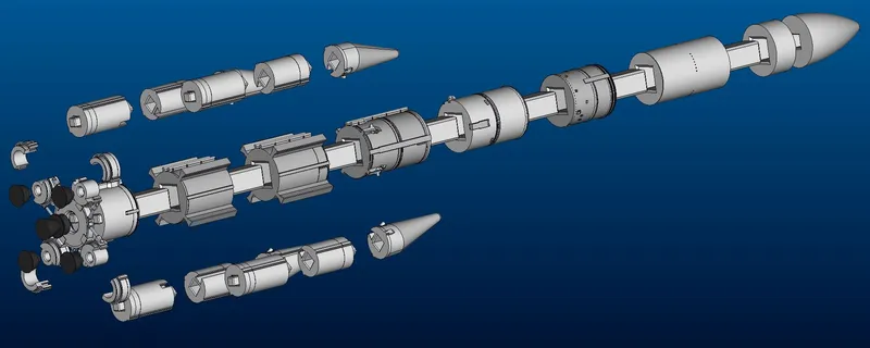 Ariane 6 1/48 por Martin | Descargar modelo STL gratuito | Printables.com