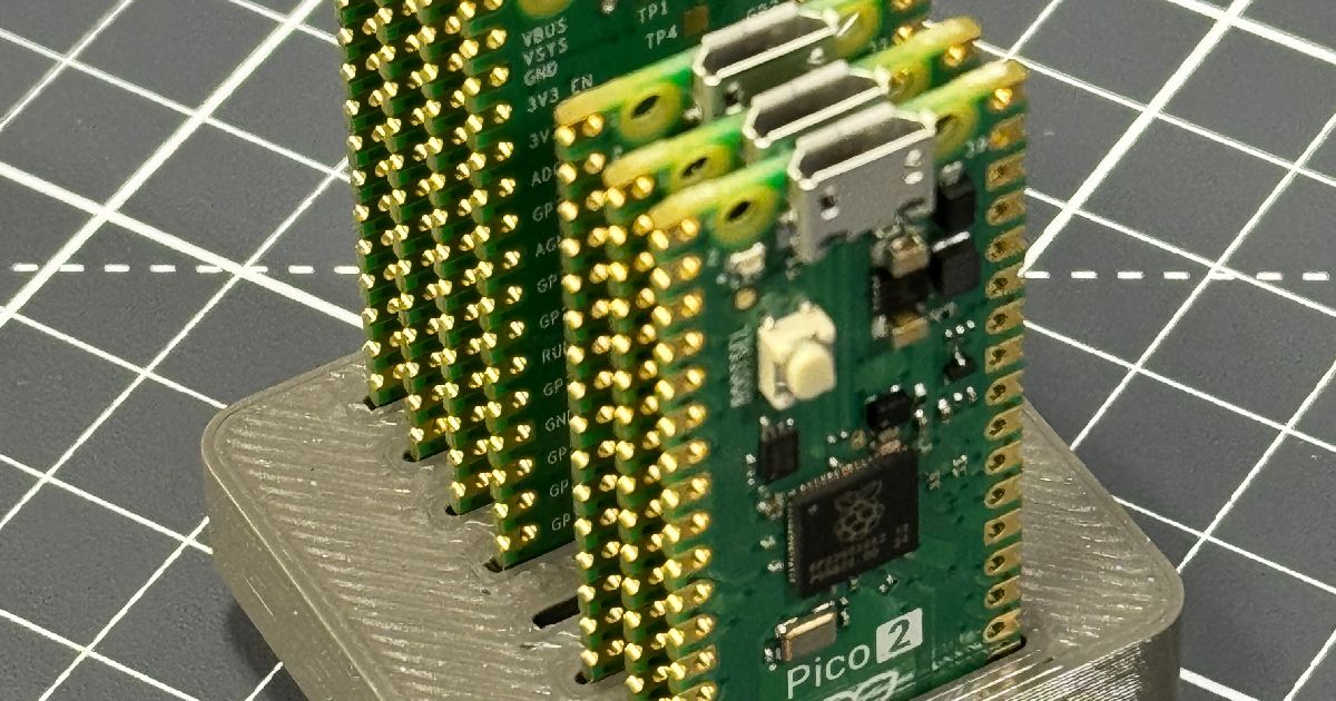 Raspberry Pi Pico & Pico 2 storage rack for Gridfinity by ShakataGaNai ...