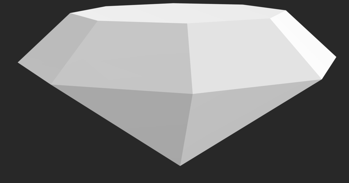 Simple Minimalist Diamond / Calibration Diamond von 3DCrafterBro ...