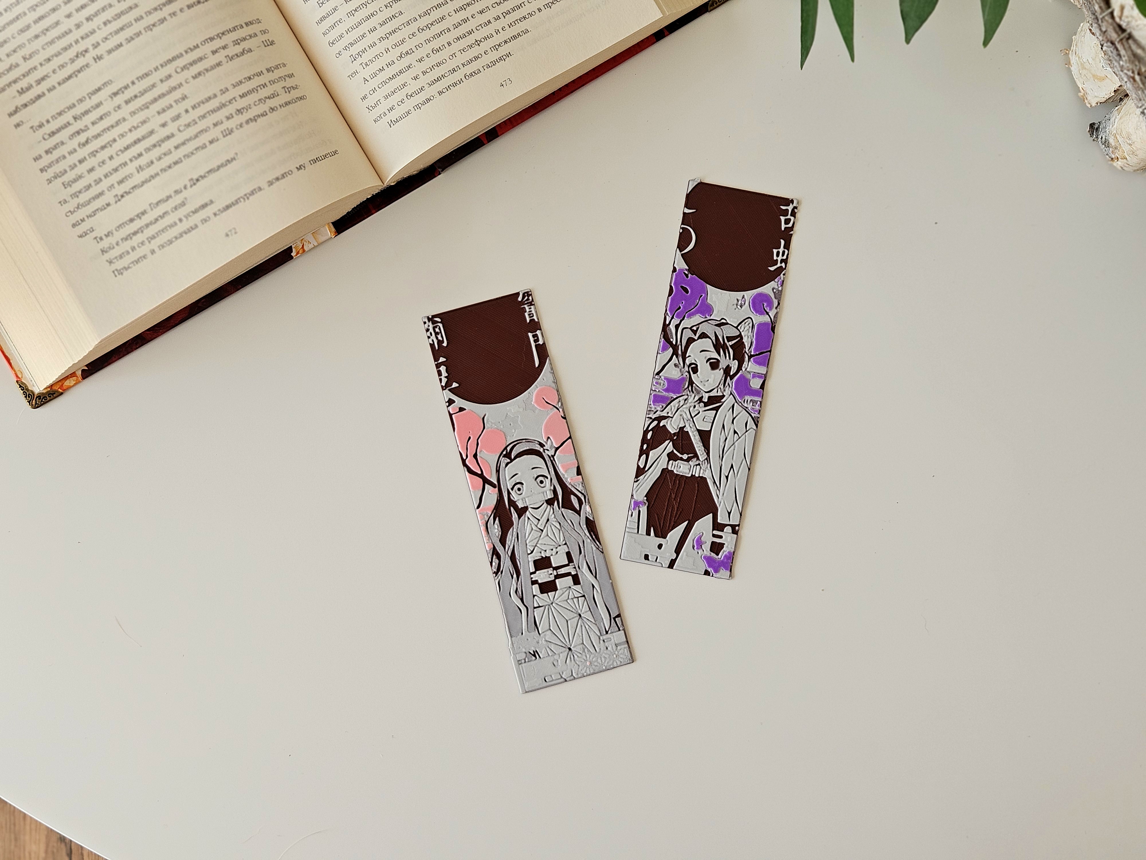 Nezuko & Shinobu - Demon Slayer Bookmarks Set 4/8 por C3D | Descargar ...