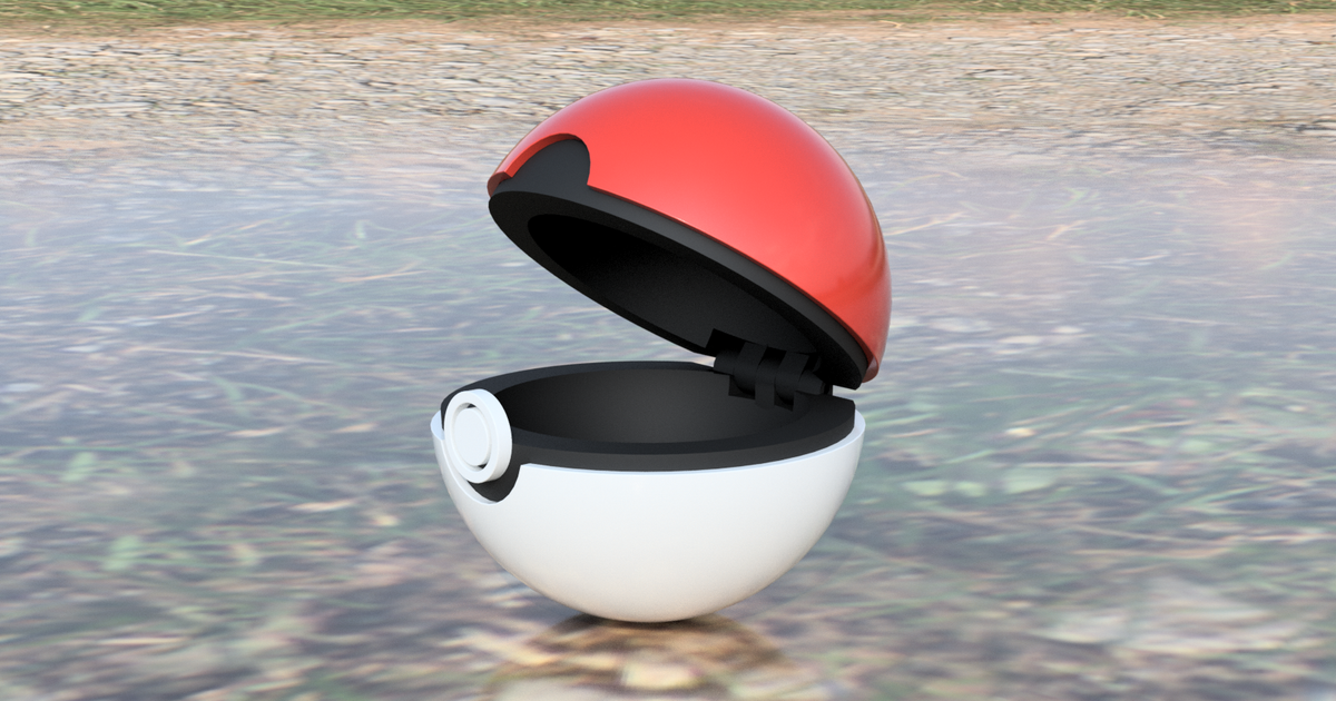 Lifesize Pokeball! by SorryForGrandma | Download free STL model ...