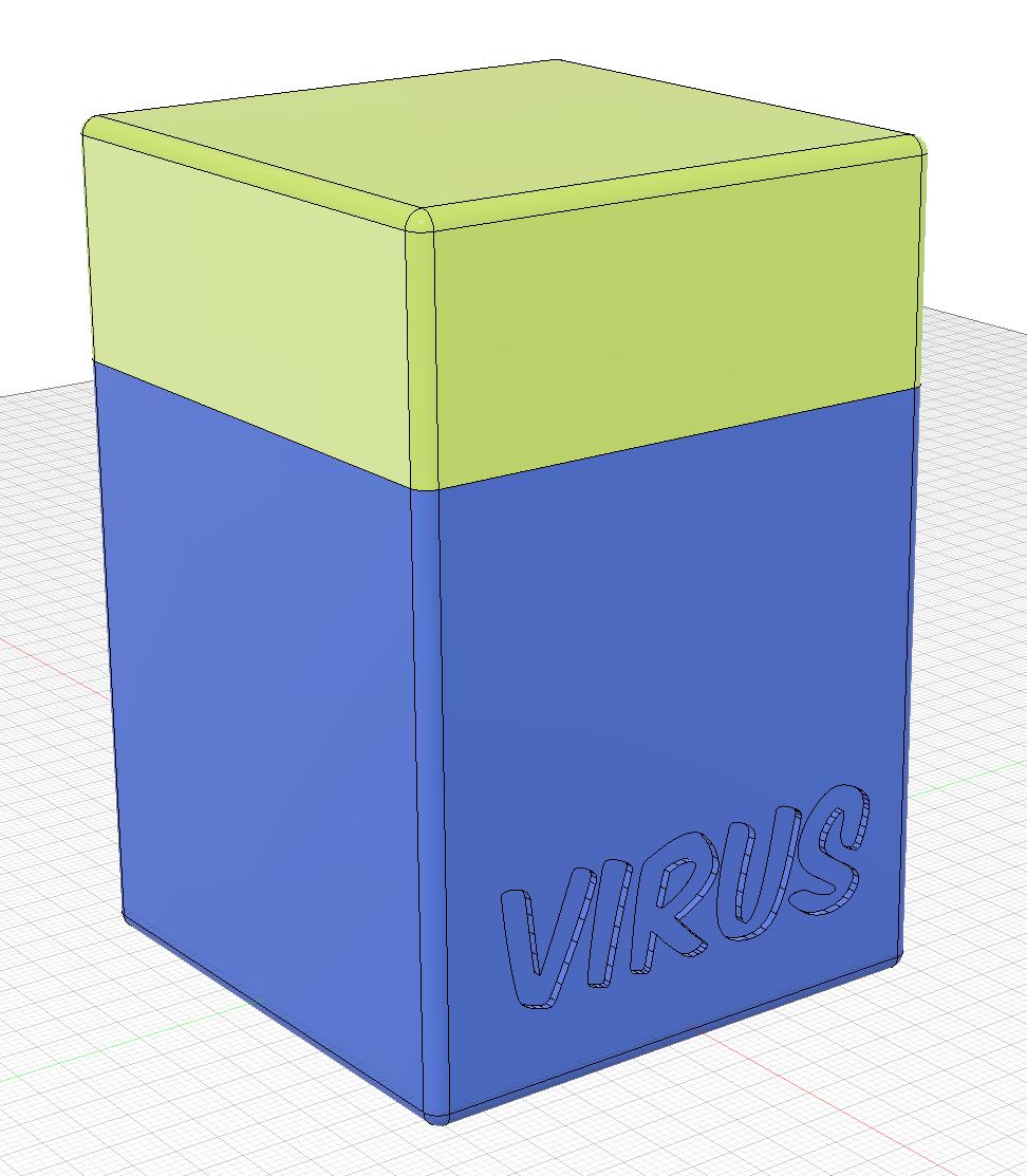 Virus game card box by JRosello | Download free STL model | Printables.com
